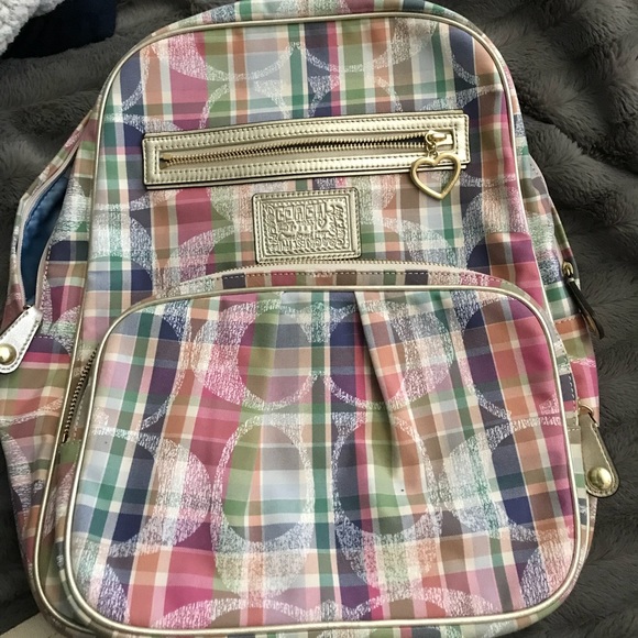 Coach | Bags | Coach Daisy Plaid Backpack | Poshmark